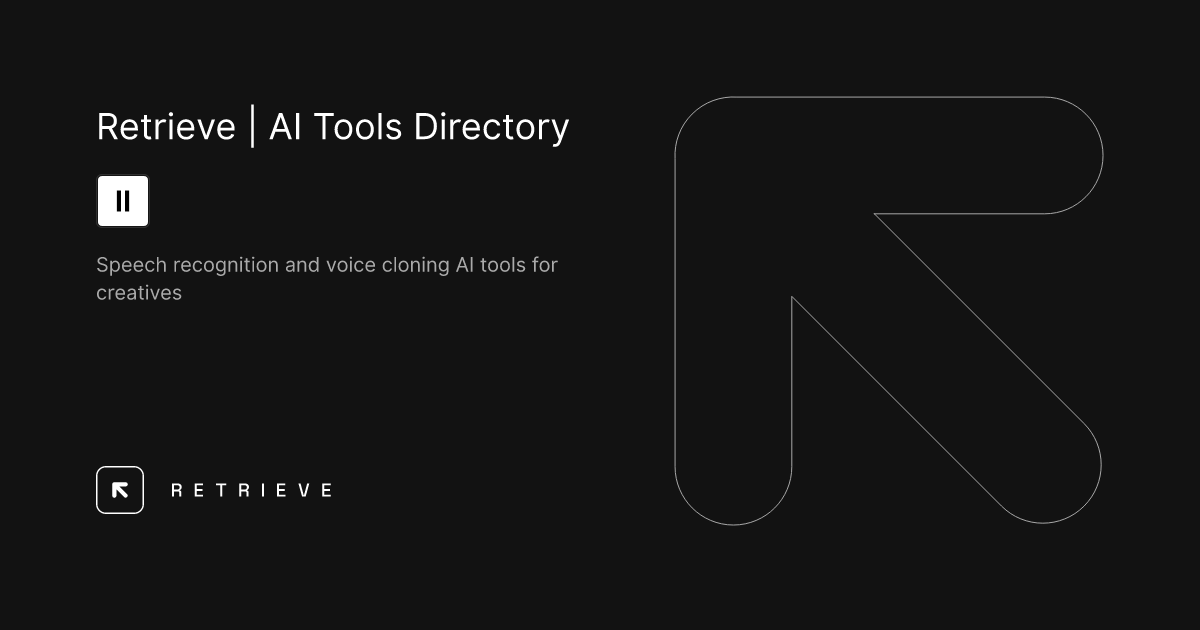 Speech recognition and voice cloning AI tools for creatives