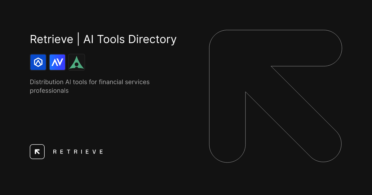 Distribution AI tools for financial services professionals
