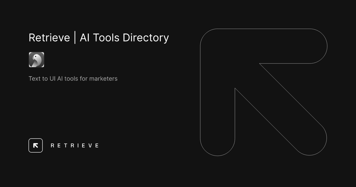 Text to UI AI tools for marketers