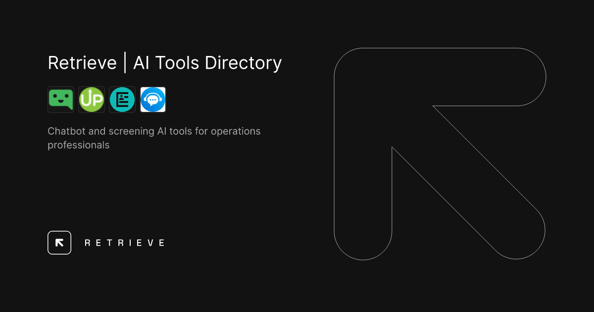 Chatbot and screening AI tools for operations professionals