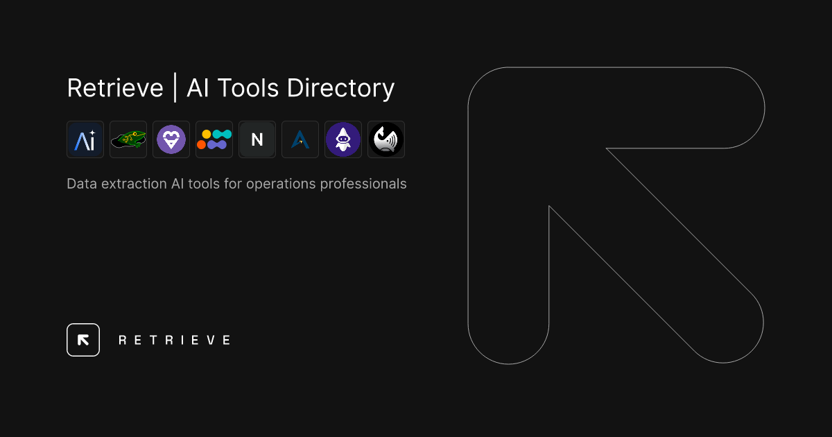 Data extraction AI tools for operations professionals