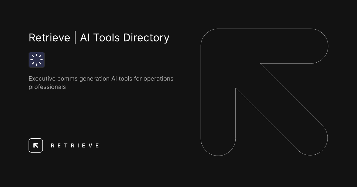 Executive comms generation AI tools for operations professionals