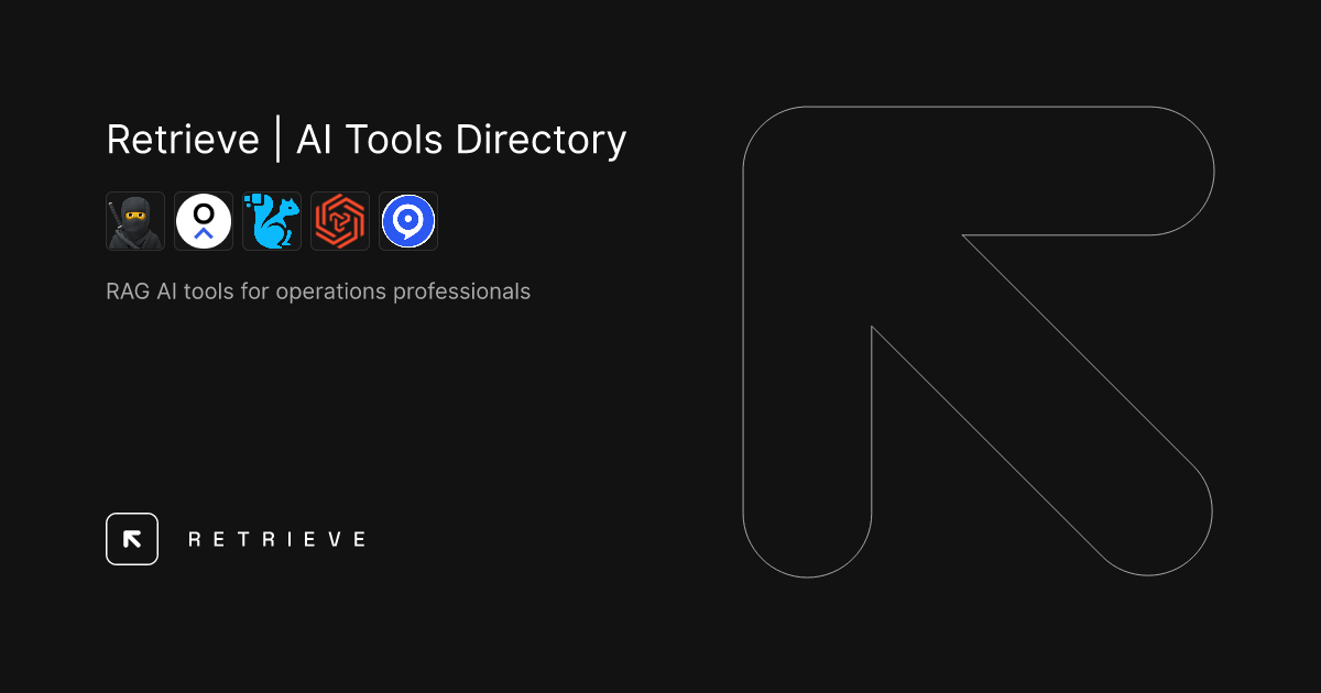 RAG AI tools for operations professionals