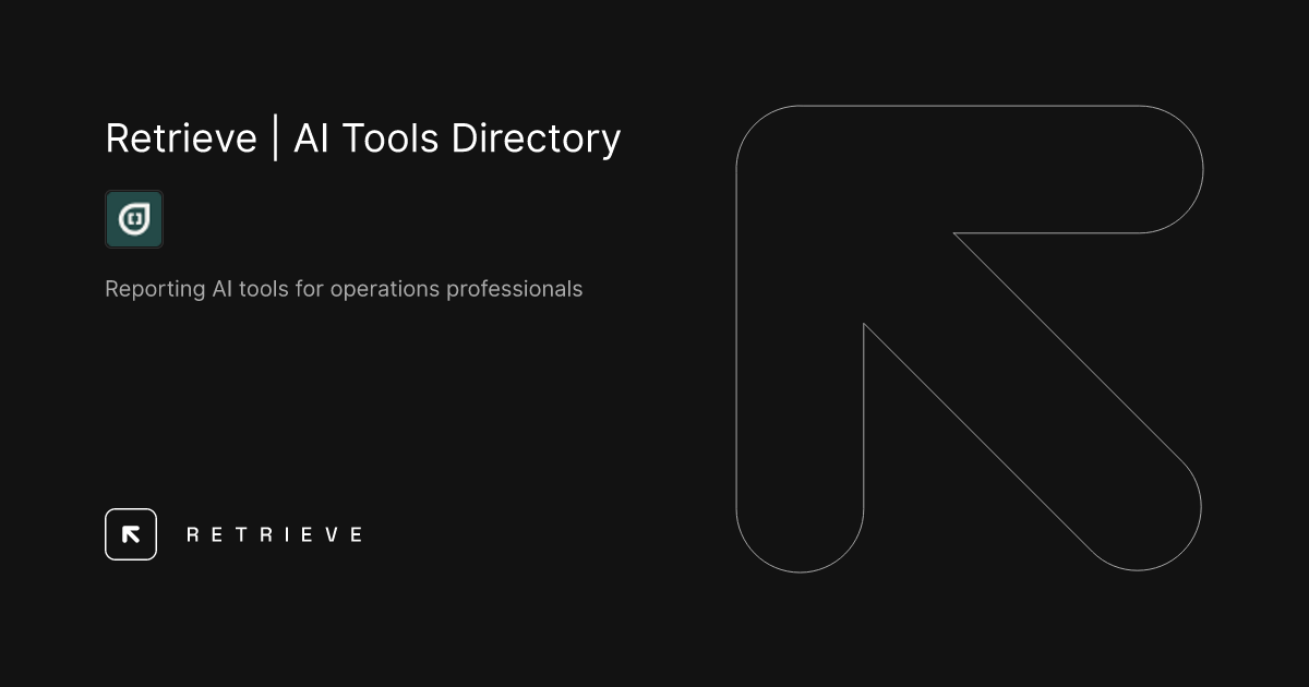 Reporting AI tools for operations professionals