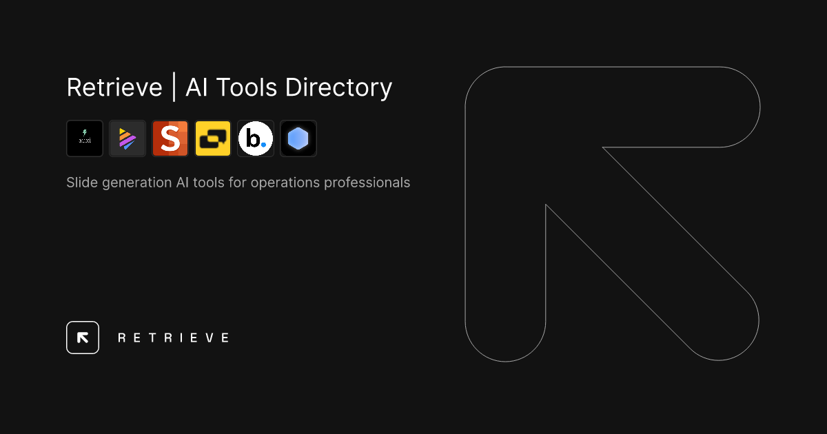 Slide generation AI tools for operations professionals