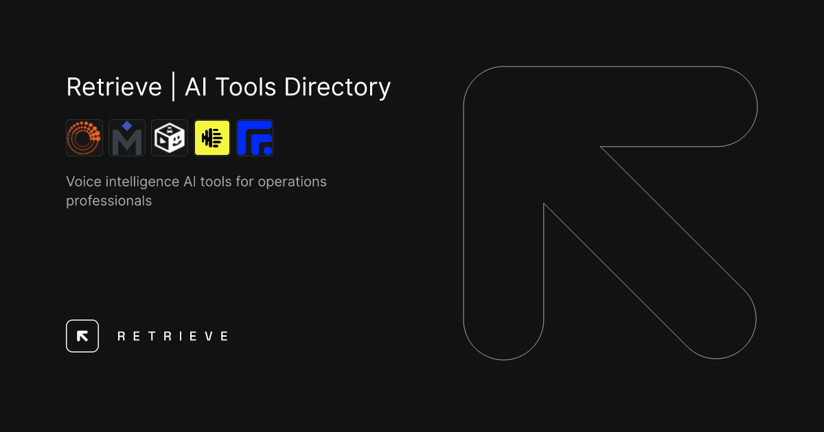 Voice intelligence AI tools for operations professionals